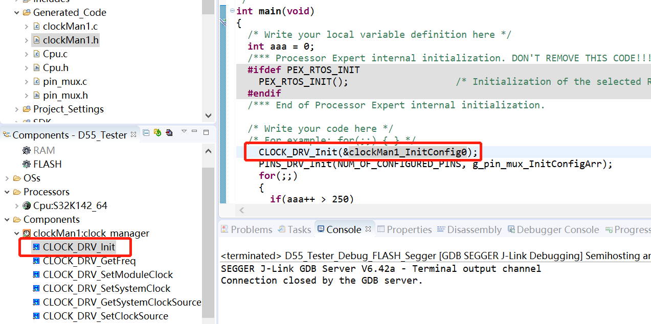 SDK应用二：S32DS开发环境使用SDK编辑工程代码实例(S32K142配置时钟，中断，GPIO)_s32ds怎么打开时钟树-CSDN博客