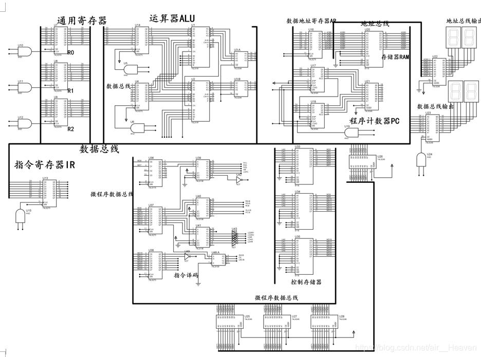 Cisc 模型机设计(计算机组成原理课程设计)计组模型机设计 Csdn博客