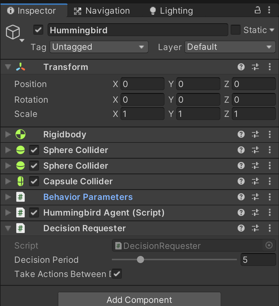 unity learn—— ML_Agent:Hummingbirds中文教程 自译（三——代码HummingbirdAgent.cs）_hummingbird mlagent-CSDN博客