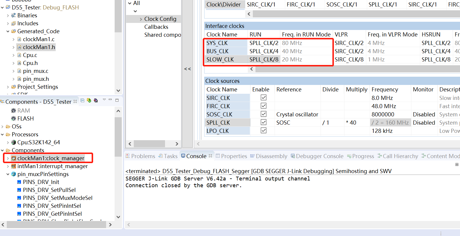 SDK应用二：S32DS开发环境使用SDK编辑工程代码实例(S32K142配置时钟，中断，GPIO)_s32ds怎么打开时钟树-CSDN博客