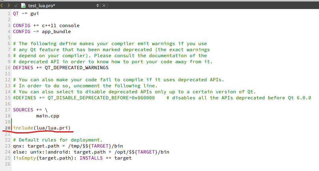 在Linux的QT控制台工程中加入Lua_linux lua qt-CSDN博客