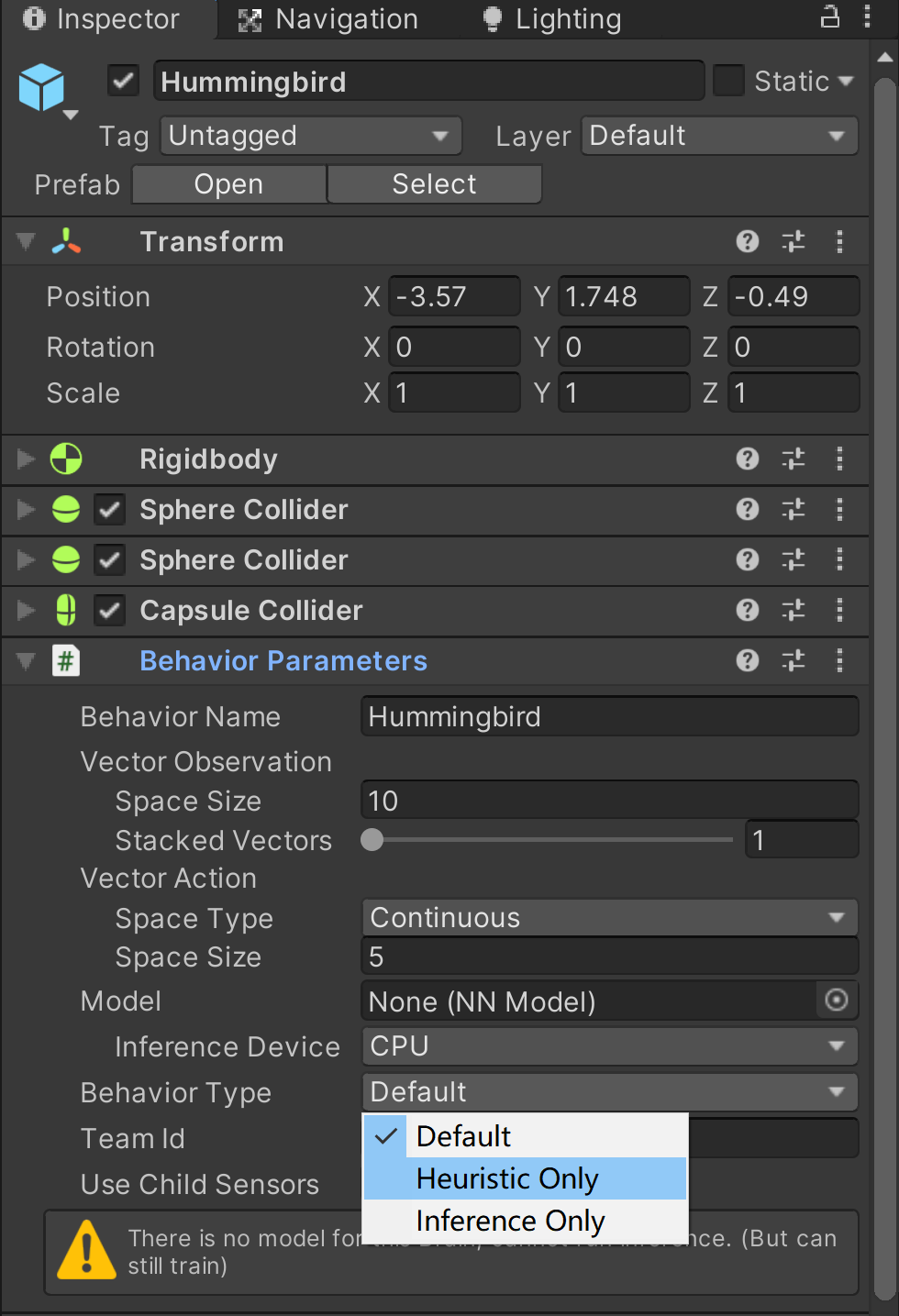 unity learn—— ML_Agent:Hummingbirds中文教程 自译（四——Ray Perception Sensor）-CSDN博客