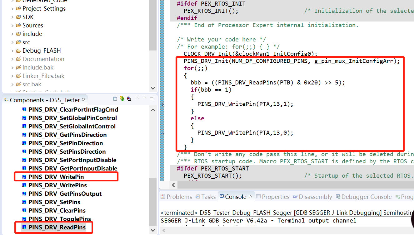 SDK应用二：S32DS开发环境使用SDK编辑工程代码实例(S32K142配置时钟，中断，GPIO)_s32ds怎么打开时钟树-CSDN博客