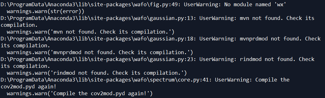 WAFO的python版本安装_pywafo-CSDN博客
