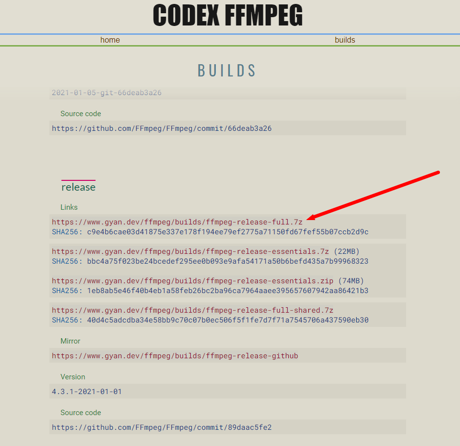 Windows安装配置ffmpeg过程 Windows Builds From Gyan Dev Csdn博客