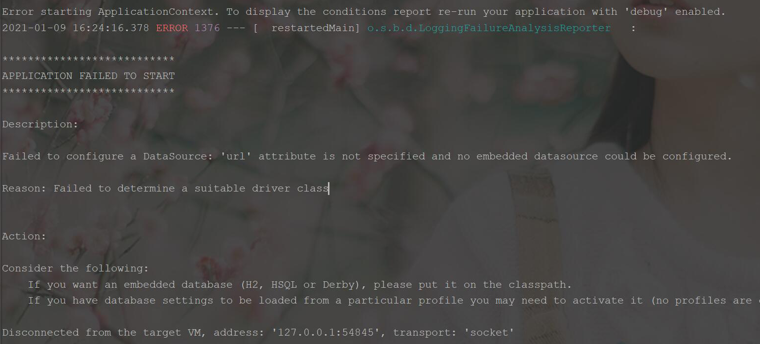 Error creating bean with name ‘dataSource‘ defined in class path resource - Programmer Sought