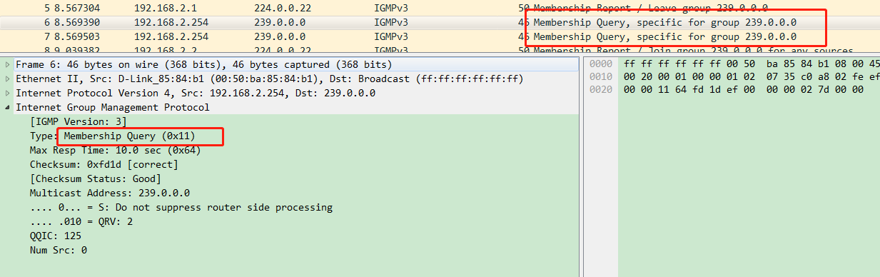网络协议！Wireshark抓包分析IGMP协议及代码实现_igmp报文抓包-CSDN博客