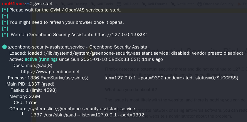 OpenVAS的安装、使用及实战(GVM，Metasploit使用)_open vsa-CSDN博客