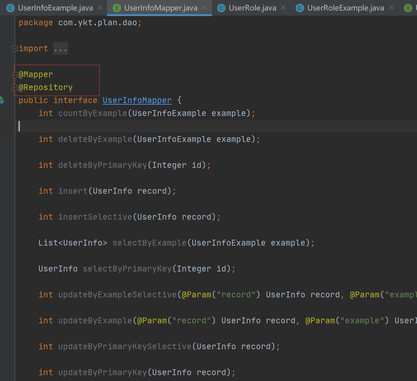 @Mapper 的使用_@mapper 引用-CSDN博客