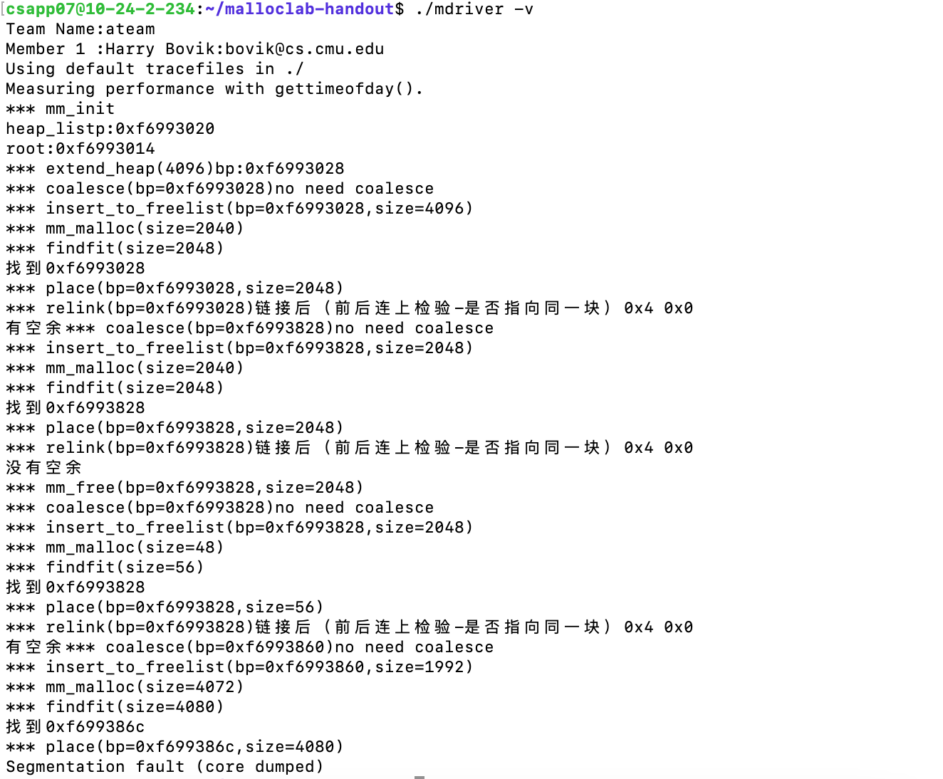 深入理解计算机系统实验日志（四）——MallocLab Debug实验记录_malloclab如何调试-CSDN博客