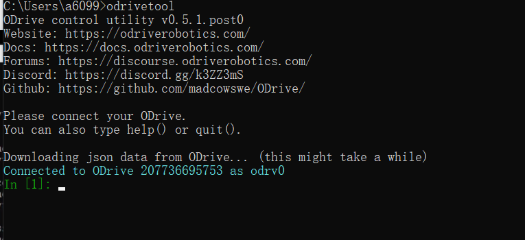 Odrive无刷驱动器 开发过程学习记录（1）——window10系统下的基础配置_odrive v3.6 56v-CSDN博客