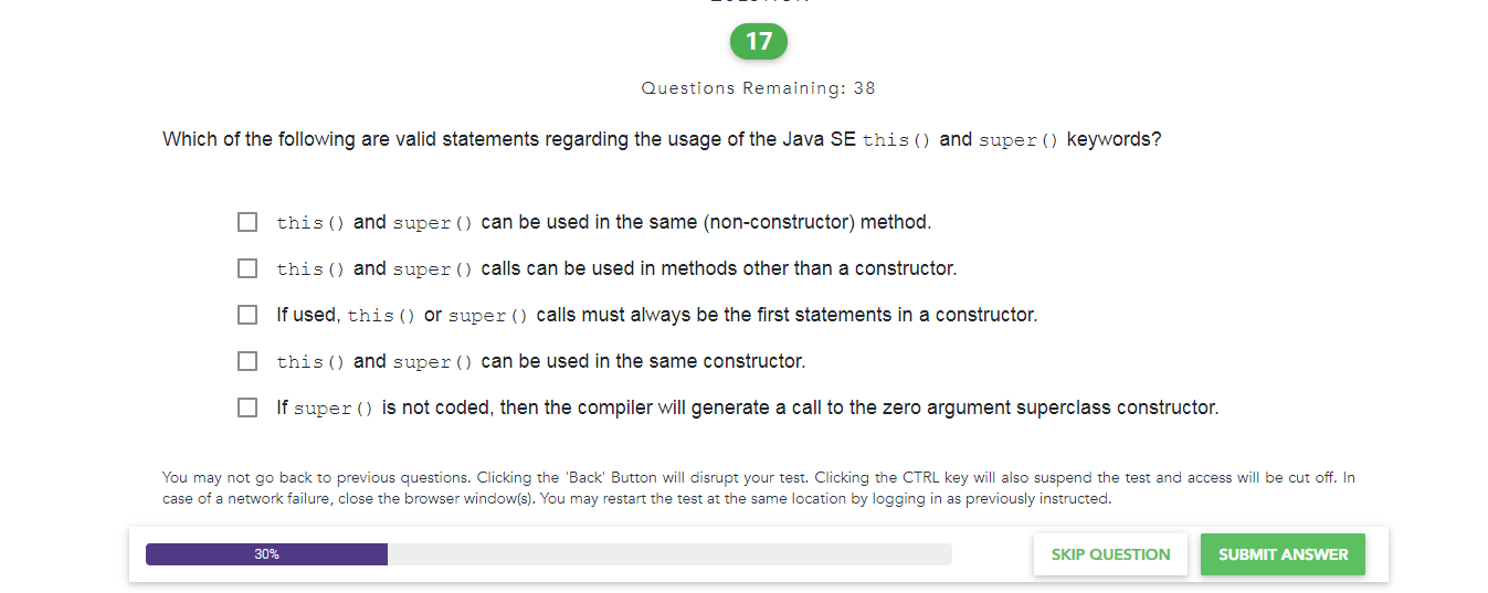 IKM-Java SE 8评估测试题挑战，测测你的基础水平_ikm测试-CSDN博客
