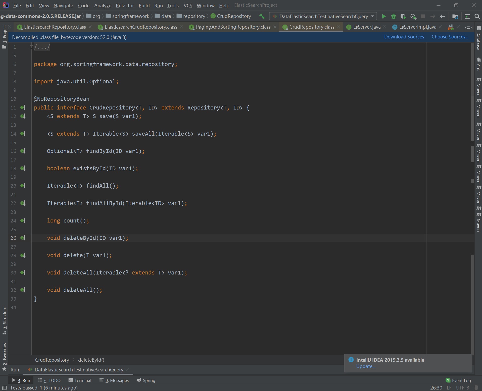使用Spring Data ElasticSearch对ElasticSearch进行CRUD以及分页操作_spring data elasticsearch 分页-CSDN博客