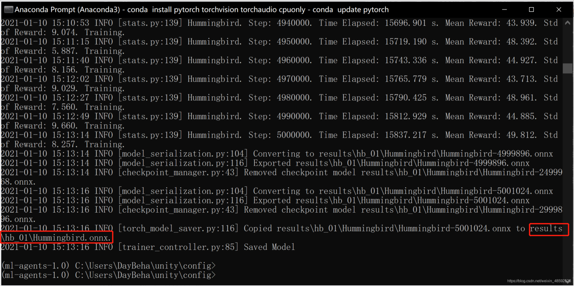unity learn—— ML_Agent:Hummingbirds中文教程 自译（六——准备训练）_mlagents.trainers.exception ...