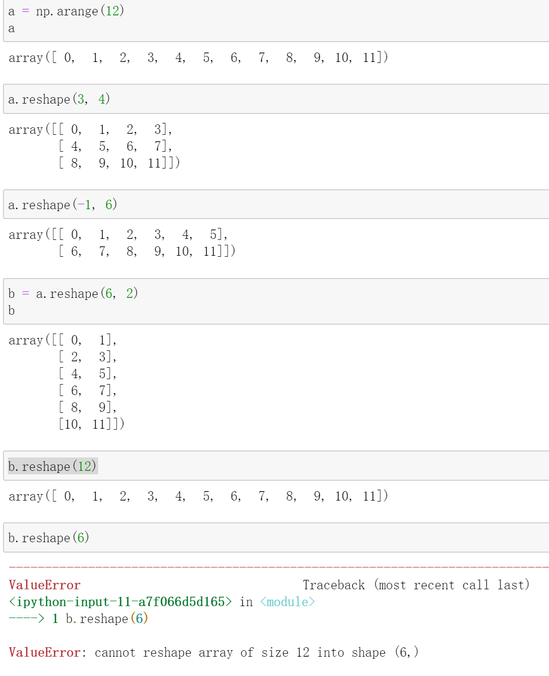 NumPy学习4之数组重塑_ndarray reshape-CSDN博客