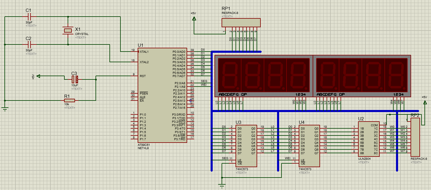 基于单片机的LED数码管循环移位显示_74hc573数码管移位-CSDN博客