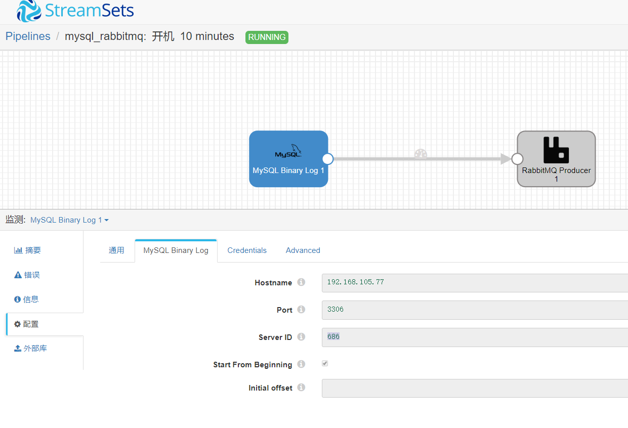 使用Streamsets将MySQL的数据同步到Rabbitmq生产者中_mysql同步数据到rabbitmq,可视化配置-CSDN博客