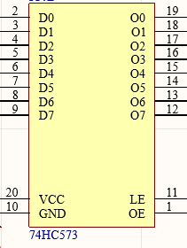 74HC573的使用方法_用74hc573扩展输入接口时oe接口应该为0还是1-CSDN博客
