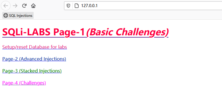 SQL注入天书（SQLi-LABS）搭建_sql注入天书怎么开启数据库_网络猿的博客-CSDN博客