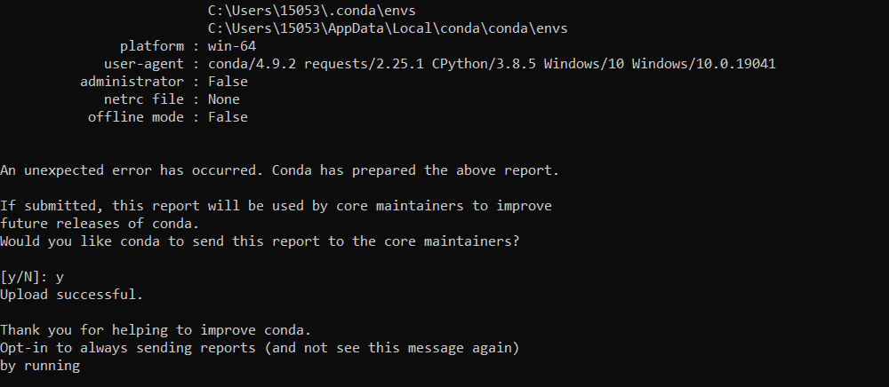 解决anaconda显示Collecting package metadata (current_repodata.json):failed的问题-CSDN博客