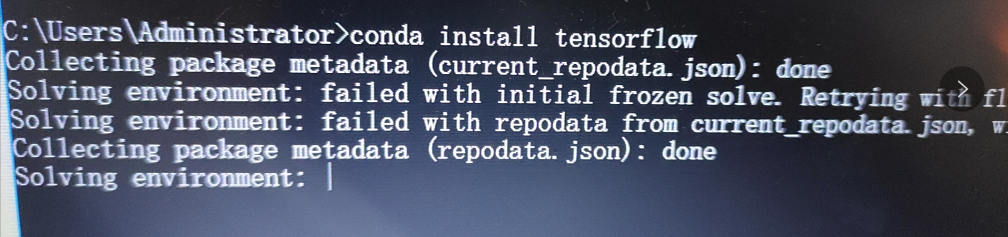 解决anaconda显示Collecting package metadata (current_repodata.json):failed的问题-CSDN博客