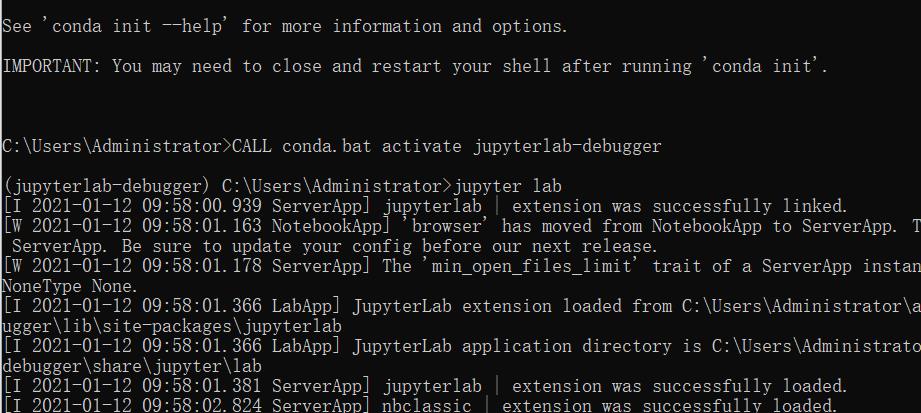 JupyterLab 3.0安装方法，克服浏览器空白等各种小问题，终于装上了心仪的debugger，大成功！（Windows10系统）_jupyterlab下载完成后浏览器一片空白-CSDN博客
