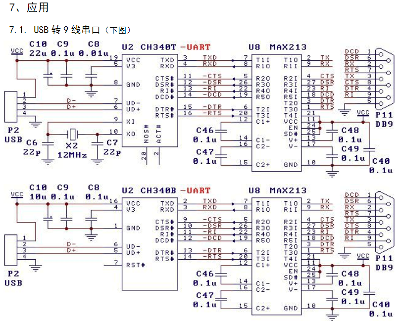 USB转串口芯片CH340 中文手册_ch340芯片手册-CSDN博客