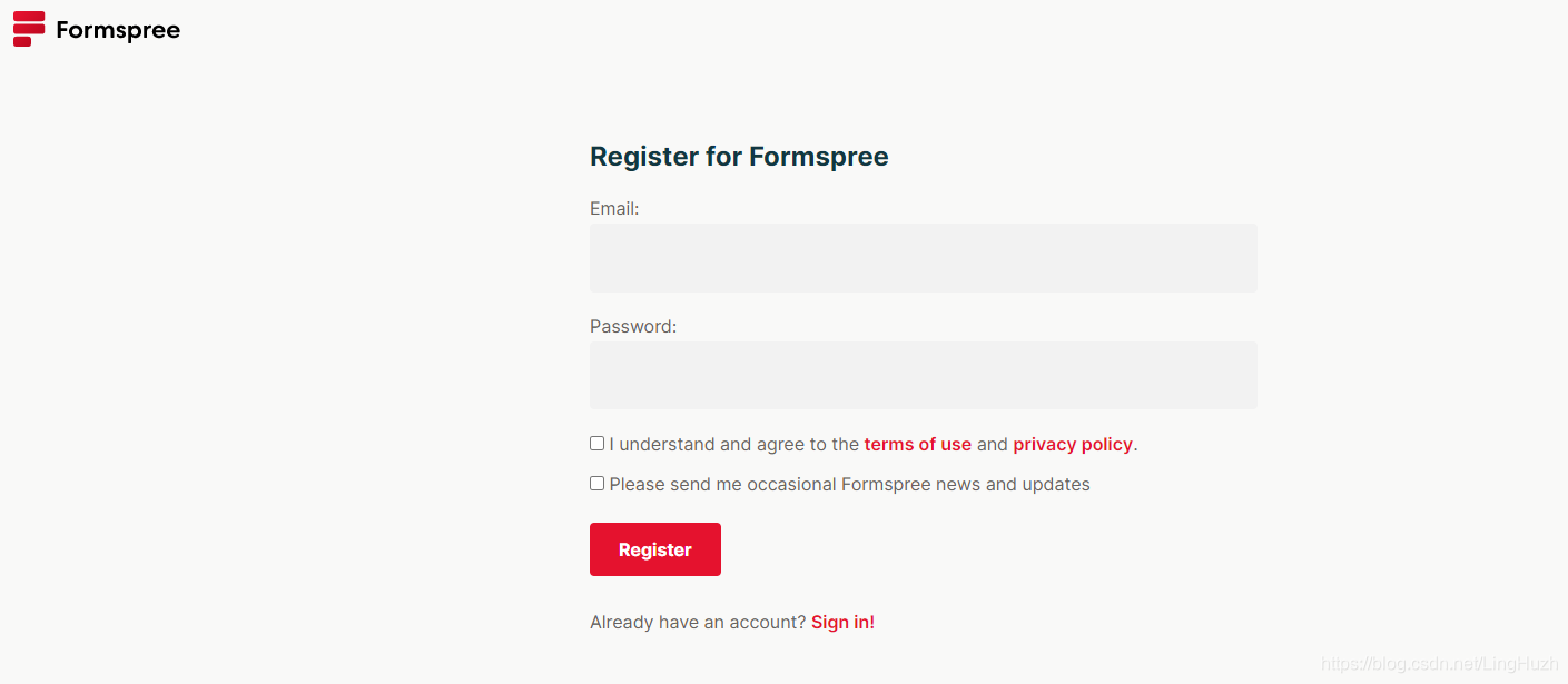 前端实现发送邮件功能(formspree) Csdn博客