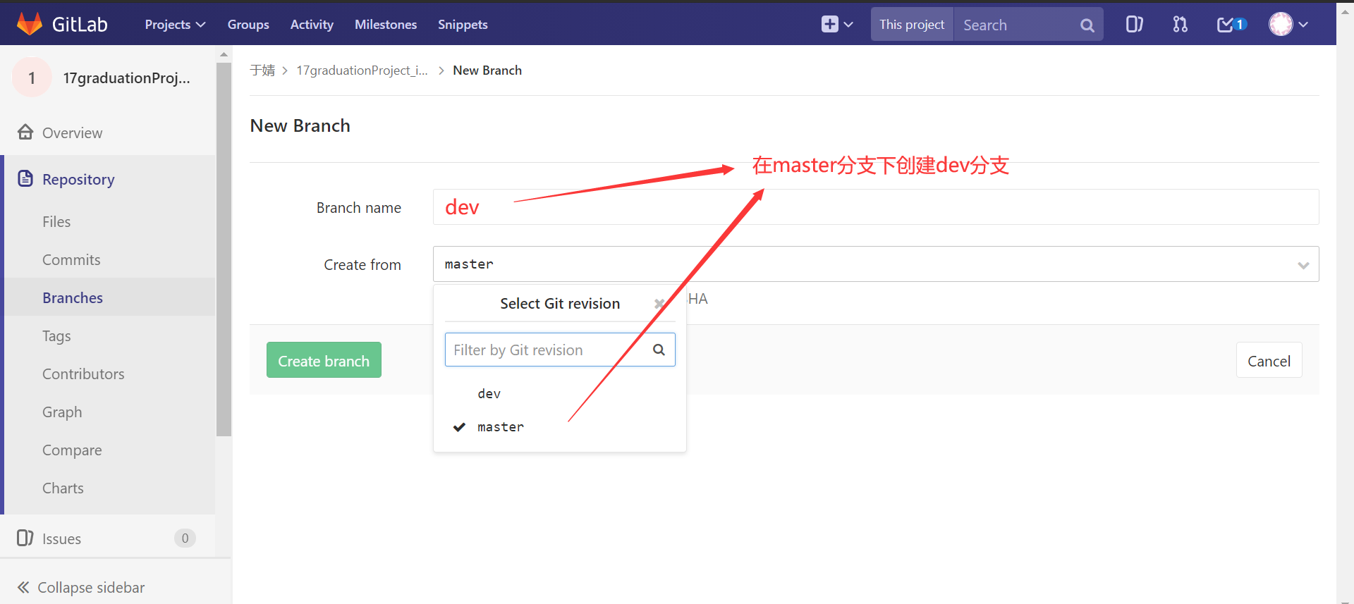gitlab使用教程Ⅰ—创建项目、保护分支、权限划分_gitlab invite member 权限要如何选择-CSDN博客