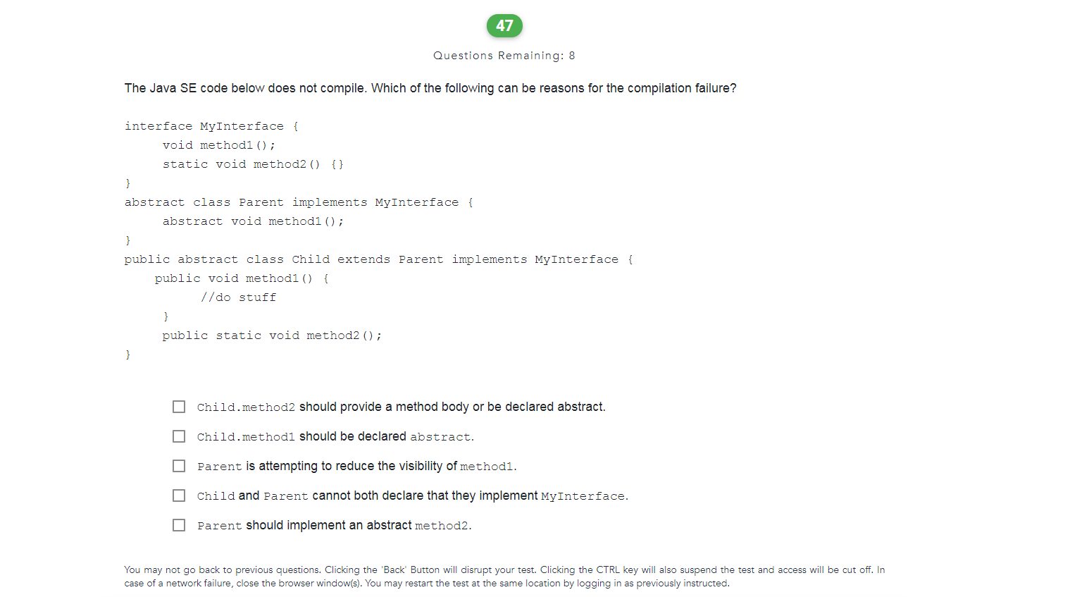 IKM-Java SE 8评估测试题挑战，测测你的基础水平_ikm测试-CSDN博客