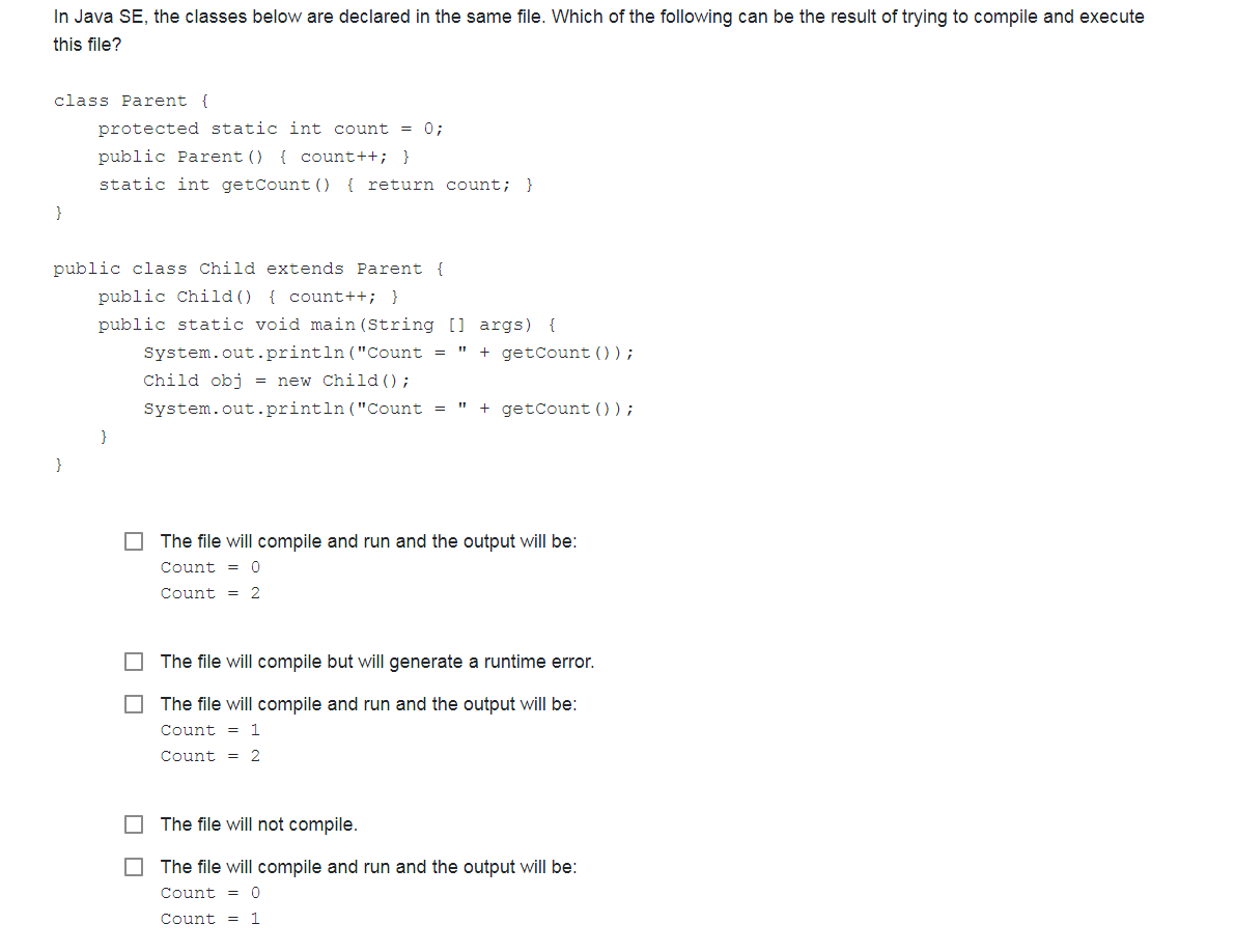 IKM-Java SE 8评估测试题挑战，测测你的基础水平_ikm测试-CSDN博客