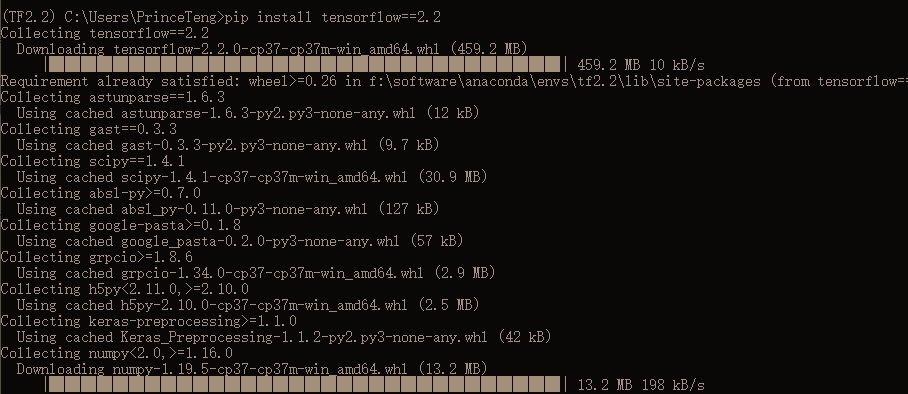 TensorFlow Keras安装_tensorflow.keras.preprocessing.sequence要安装什么库-CSDN博客
