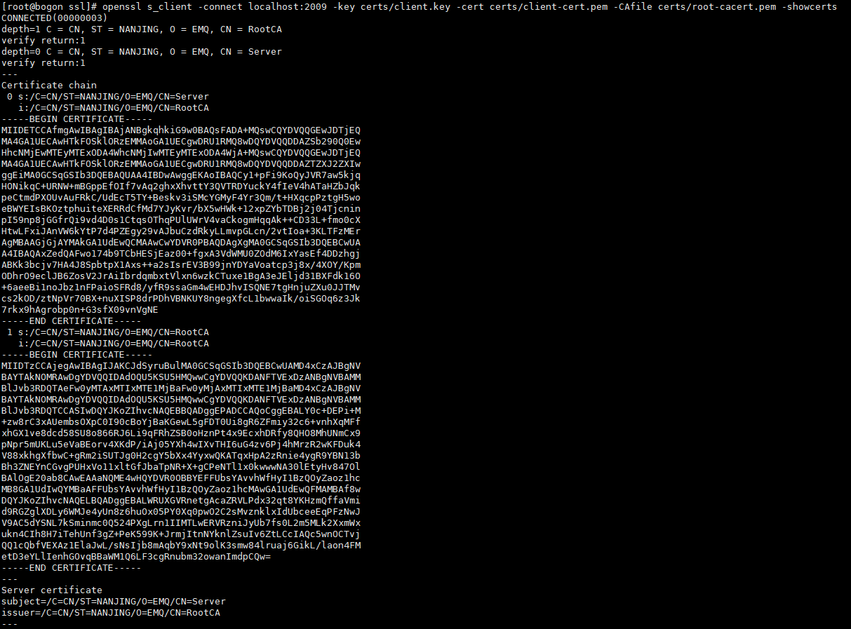 使用openssl生成证书，emqx tls 双向认证_openssl genrsa -des3 -passout pass:[password]-out -CSDN博客