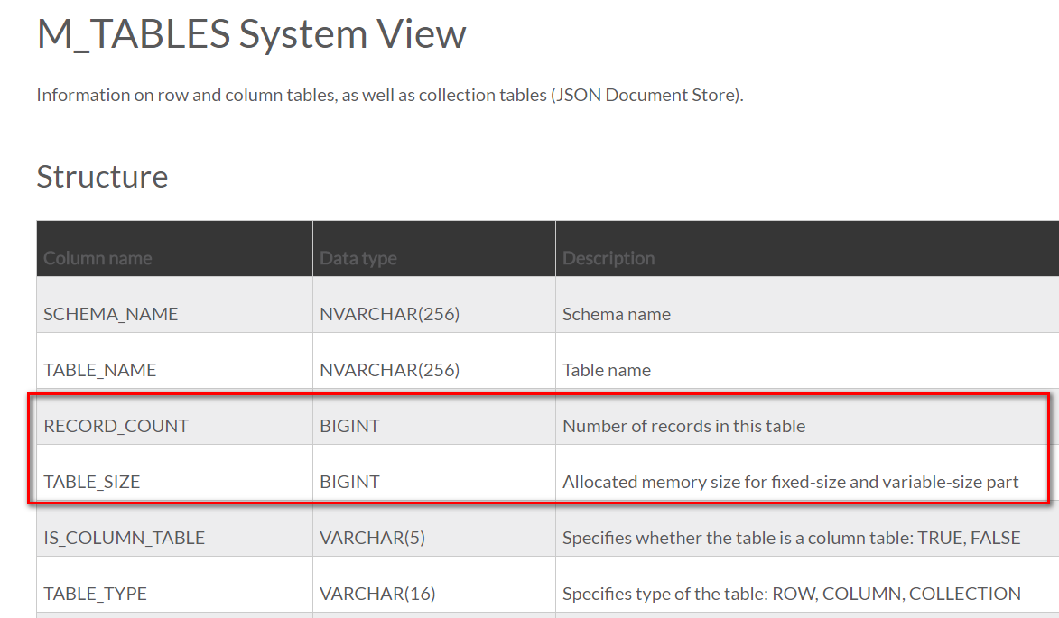 另一种获取存储在HANA DB中的表中的记录数的方法_abap hana sql记录-CSDN博客