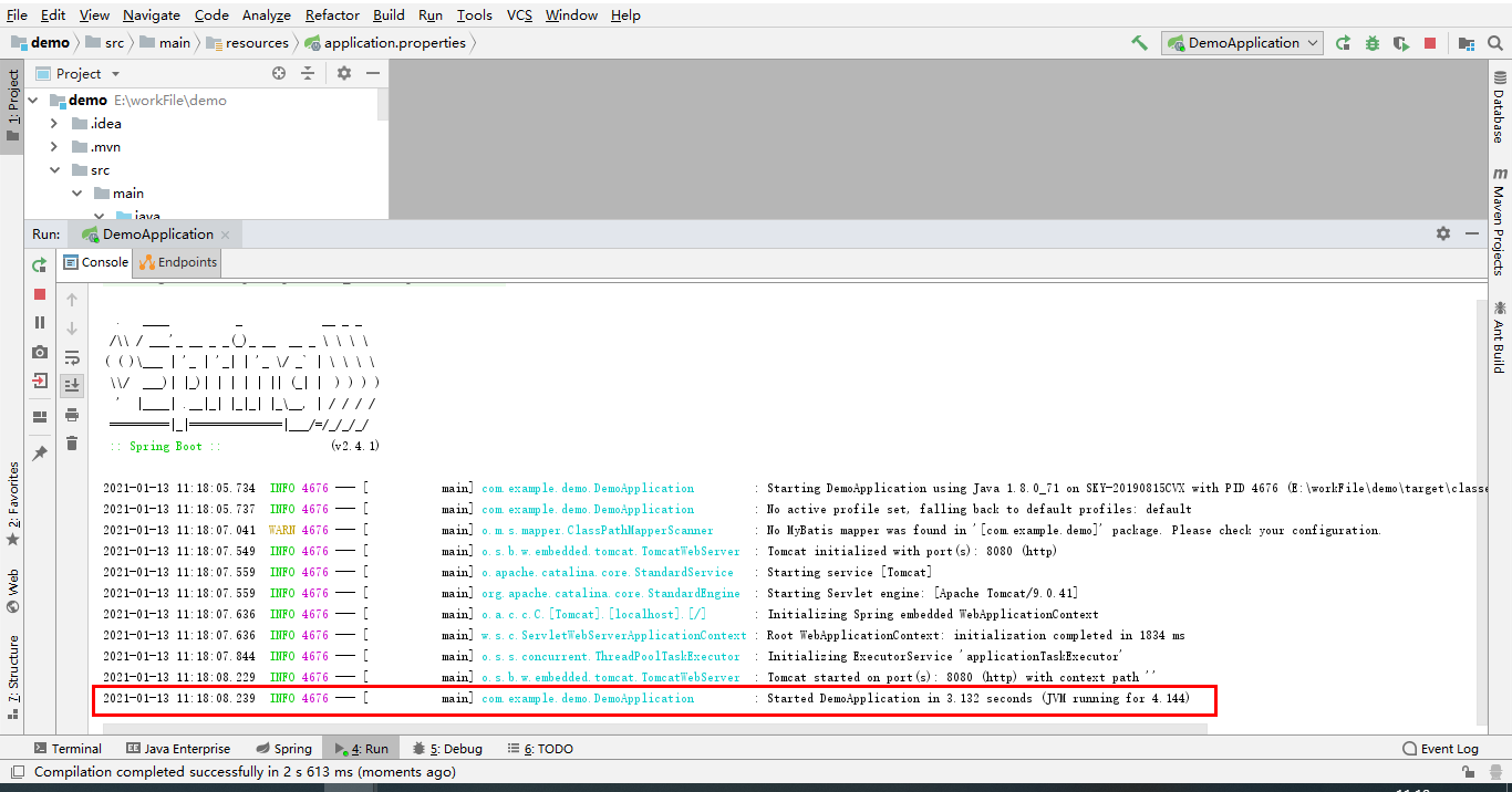 保姆级SpringBoot整合Mybatis详细步骤（IDEA版本）_springboot mybatis application.properties-CSDN博客