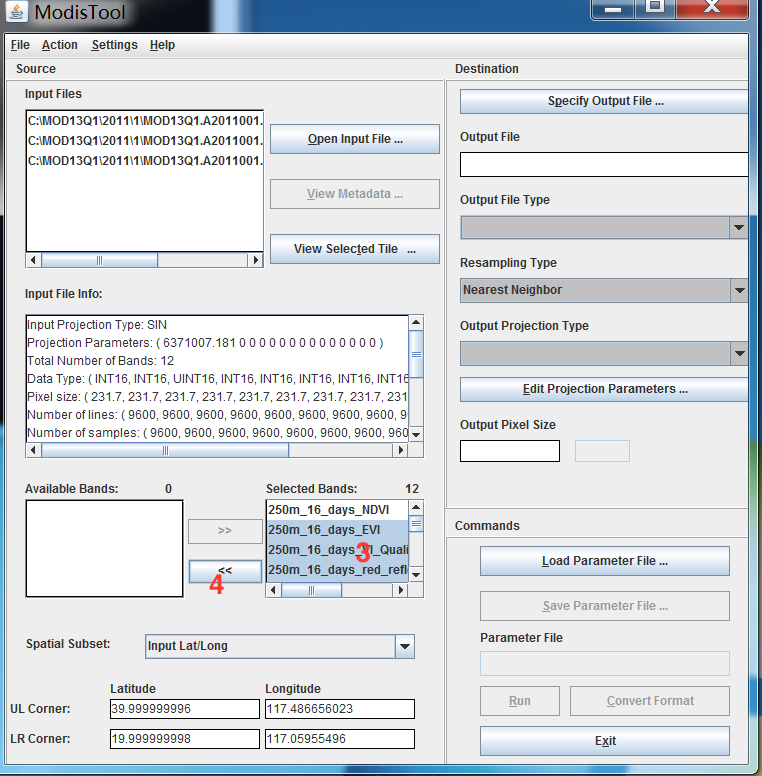 MRT利用python批量拼接、投影、转换、提取NDVI_怎么使用mrt批量合成ndvi-CSDN博客