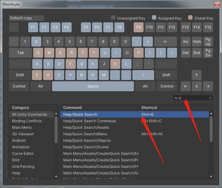 【工具篇】---Unity内部查找目标QuickSearch的使用_unity quick search在哪-CSDN博客