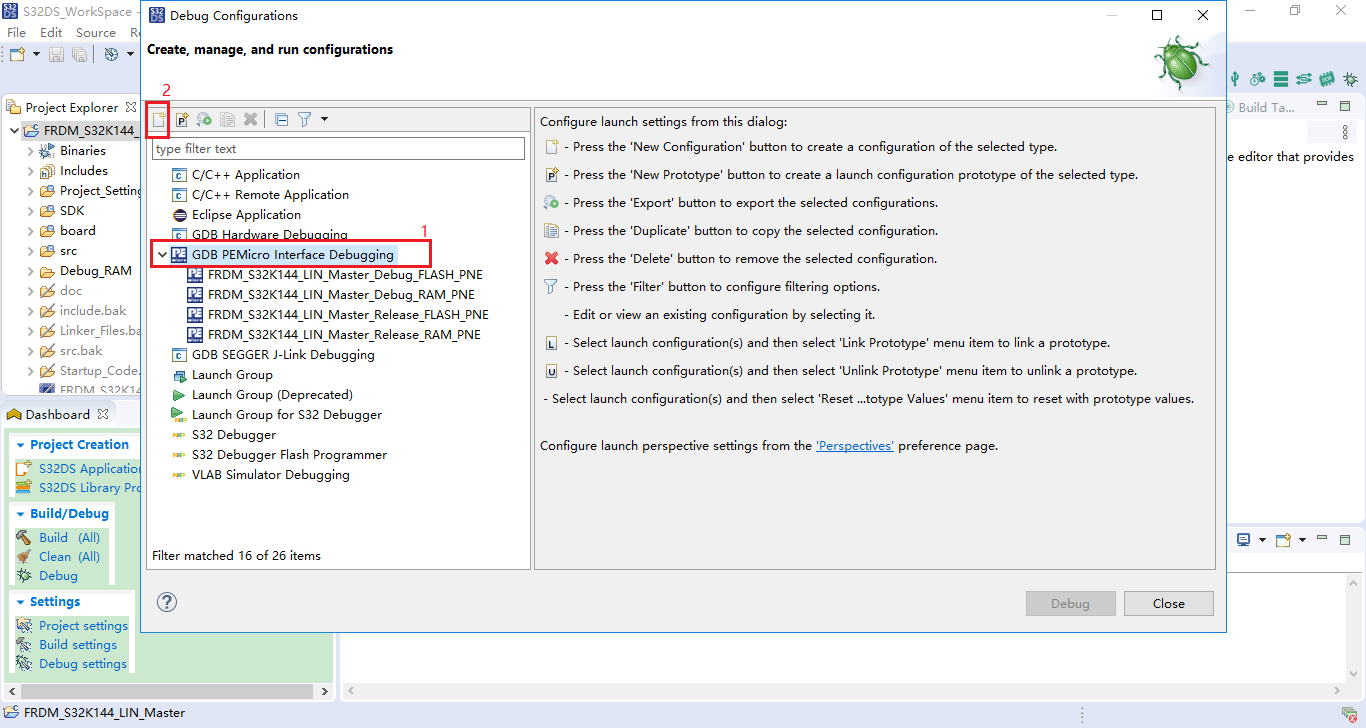S32DS v3.4+SDK4.0.1+S32K144 使用PE Micro进行Debug时出现错误解决办法_s32ds select ...