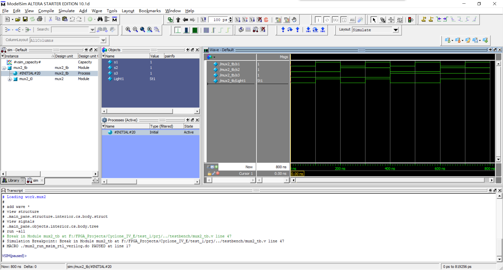 testbench写法以及Quartus II和Modelsim Altera联合仿真-CSDN博客