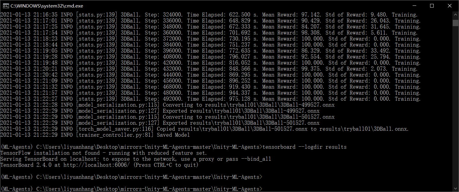 ML-Agents + PyTorch遇到的问题_mlagents.trainers.exception.unitytrainerexception:-CSDN博客