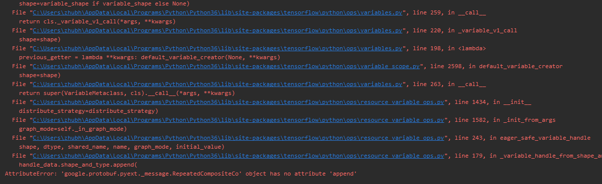 AttributeError: ‘google.protobuf.pyext._message.RepeatedCompositeCo‘ object has no attribute ...