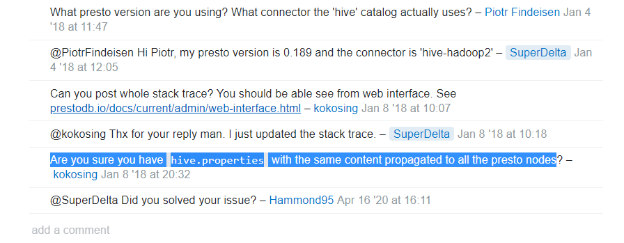 presto整合hive问题记录_catalog must be specified when session catalog is -CSDN博客