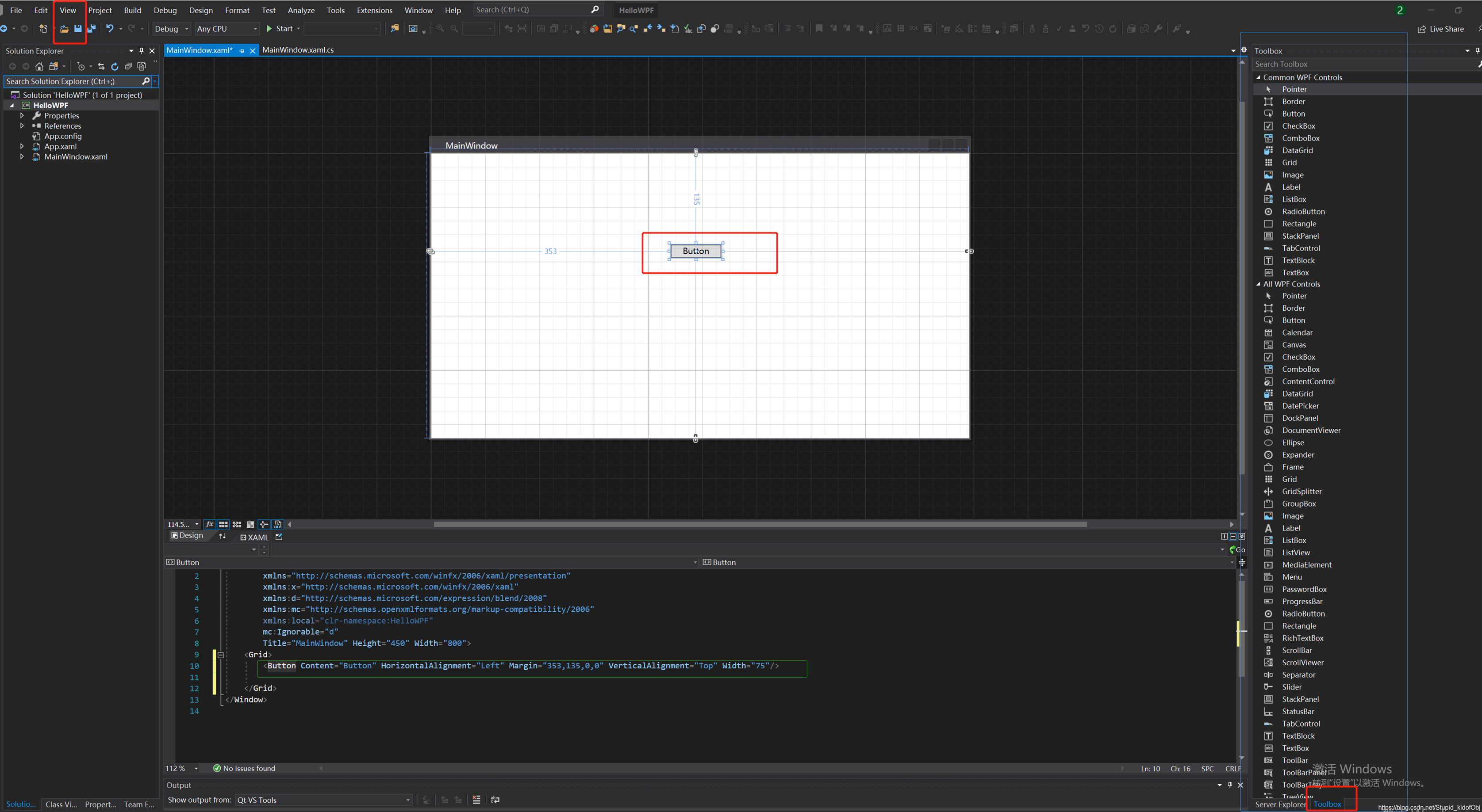 创建WPF项目_vs2019创建wpf项目视图-CSDN博客