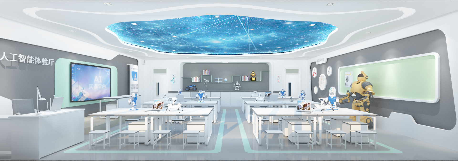 人工智能实验实训室解决方案-人工智能实训基地建设方案_ai实训基地场地建设:机房、教室、展示区、操作区-CSDN博客