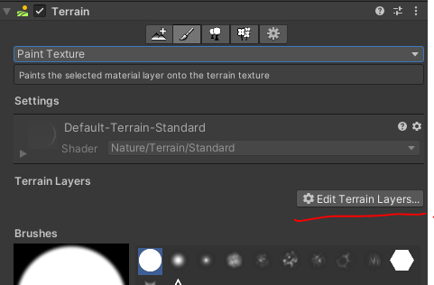 【Unity】新版本Unity中绘制terrain的纹理(texture)_paint texture-create layer-CSDN博客