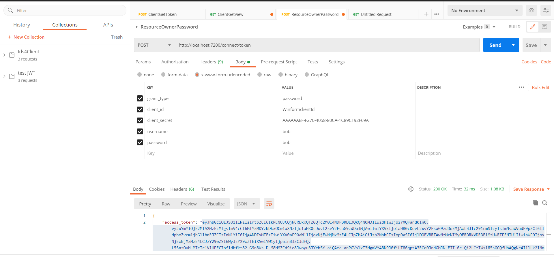Identityserver4 密码模式（resource Owner Password Credentials） Identityserver4 Password Csdn博客