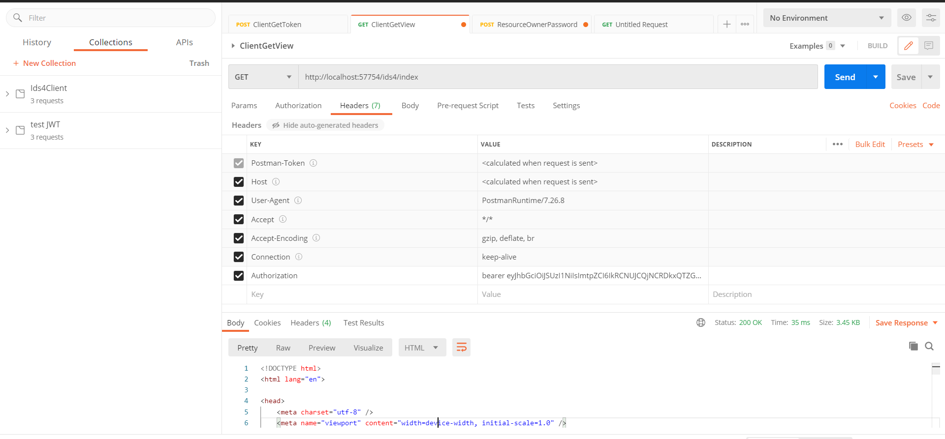 IdentityServer4 密码模式（Resource Owner Password Credentials）_identityserver4 password-CSDN博客