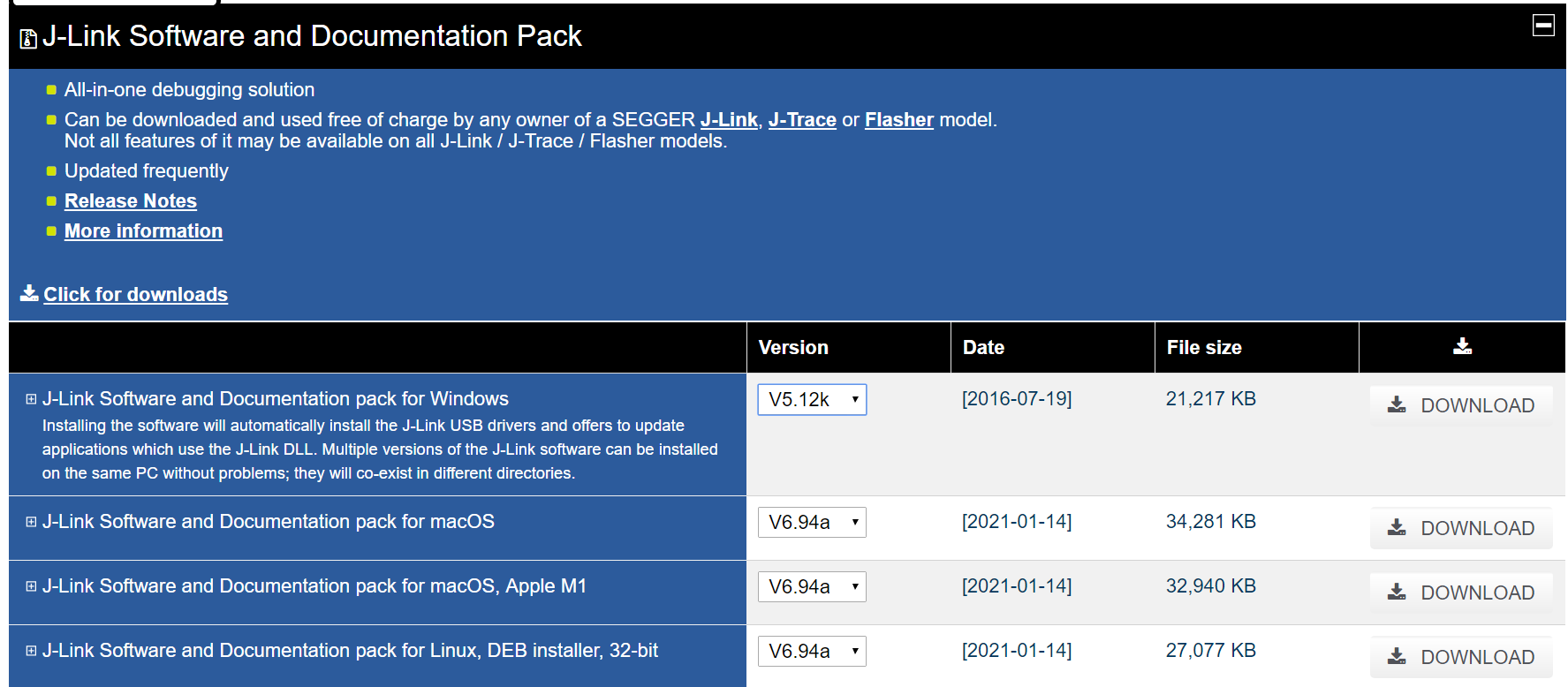 J-Link驱动下载（含历史版本）_j-link下载-CSDN博客