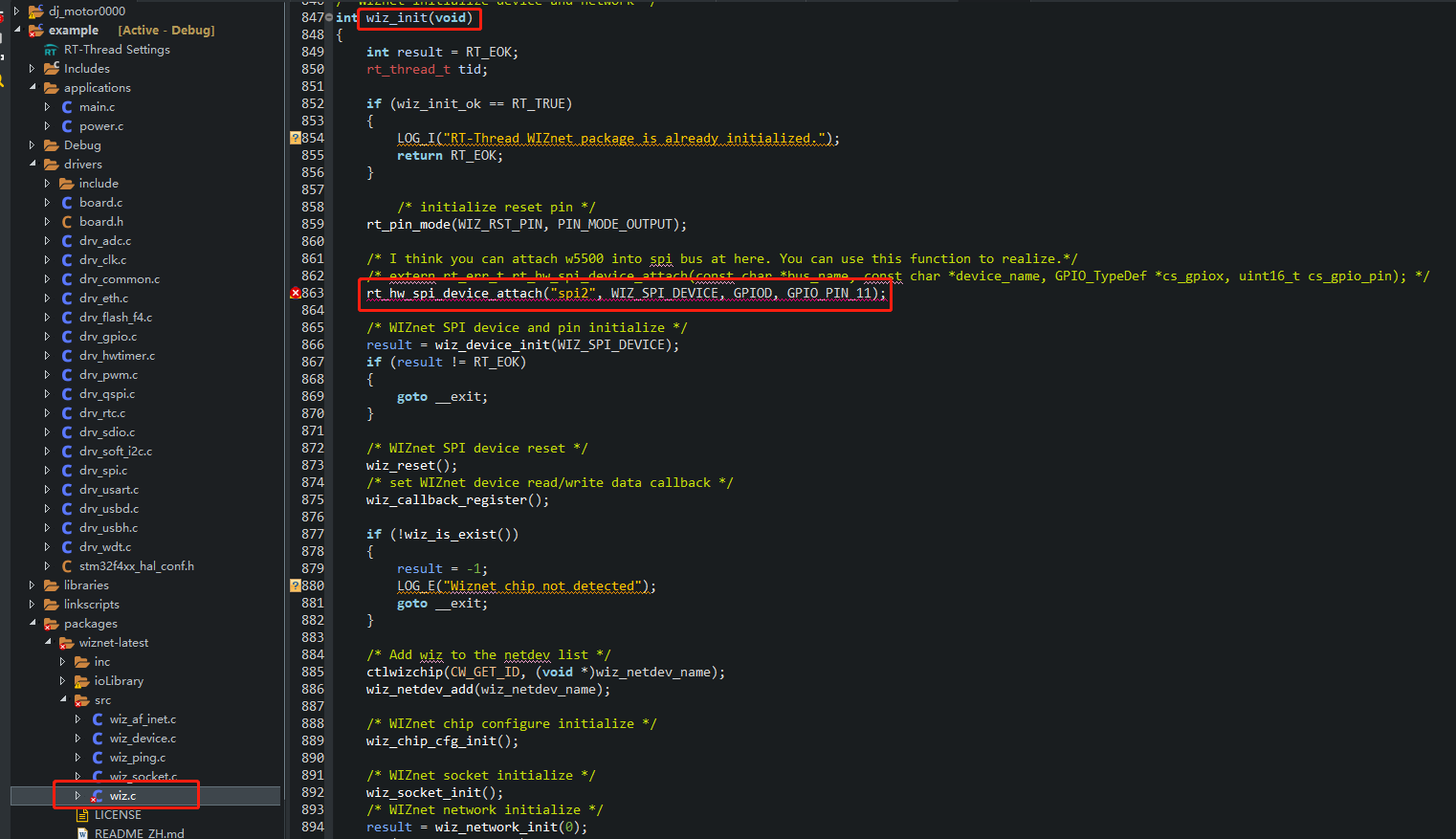 RT -Thread Studio开发环境下驱动W5500网络芯片_w5500代码stm32f407vgt6-CSDN博客